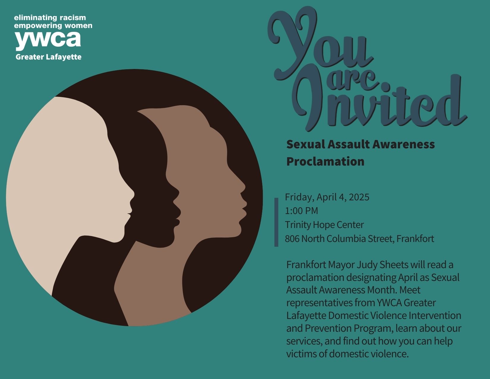 Frankfort Will Declare April As ‘Sexual Assault Awareness Month’ On April 4