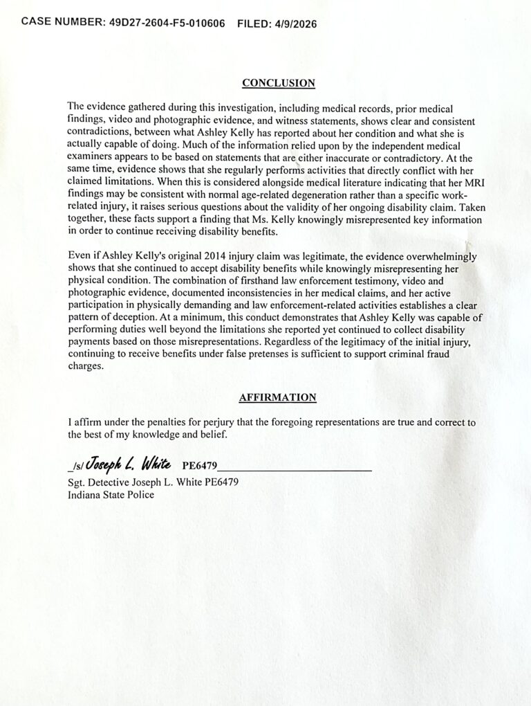 Indiana State Police Affidavit Alleges Jail Matron Ashley Kelly ...