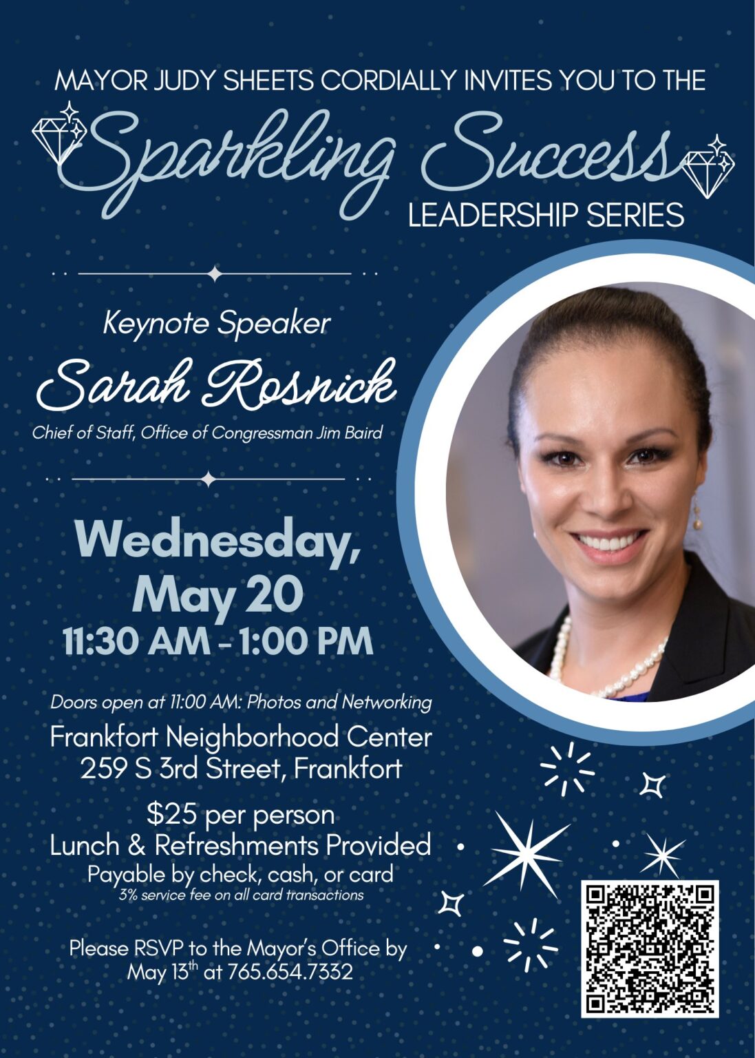 Mayor Judy Sheets Announces May Sparkling Success Leadership Luncheon ...