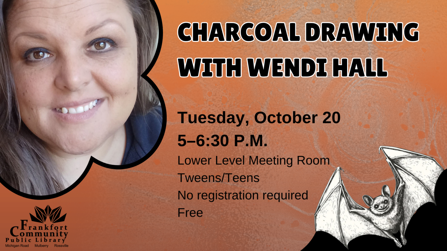 Create Charcoal Bat Drawings with Wendi Hall - Clinton County Daily News